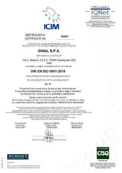 Certificazioni | Ghial